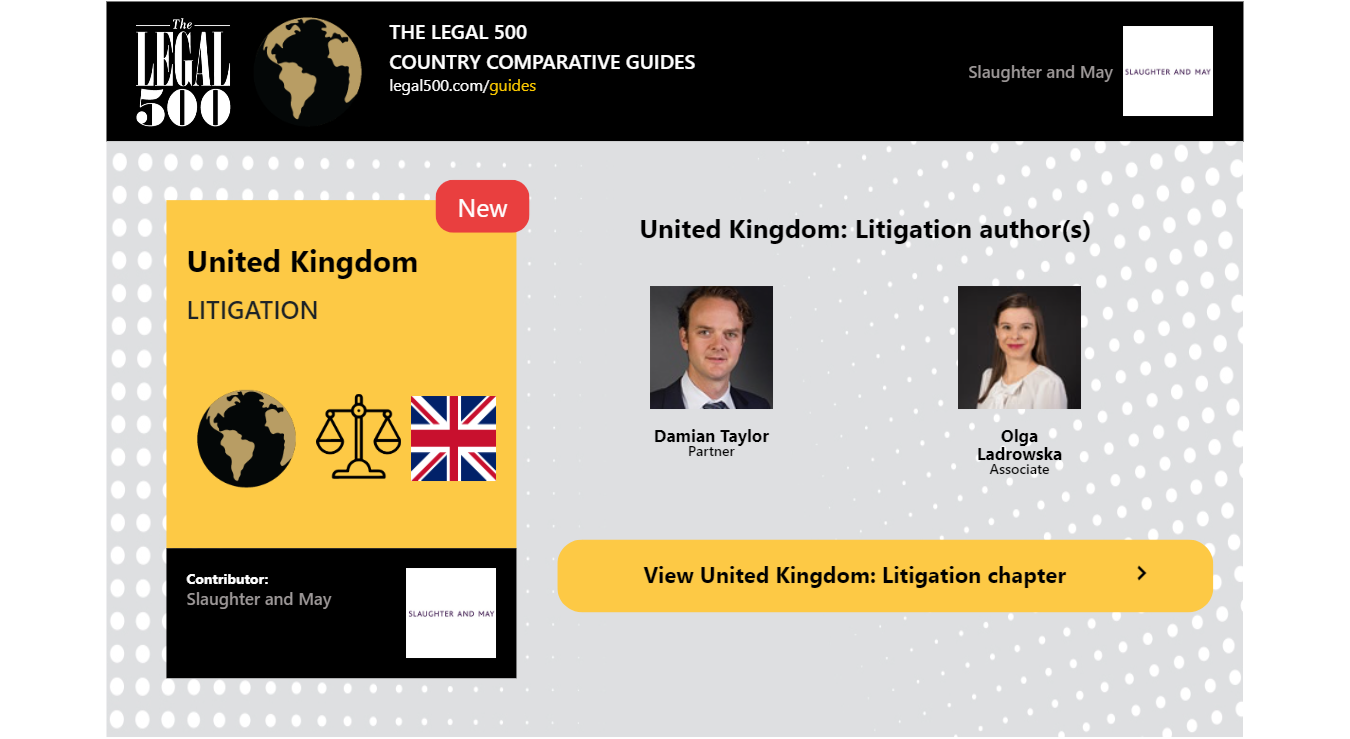 United Kingdom: Litigation – Country Comparative Guides