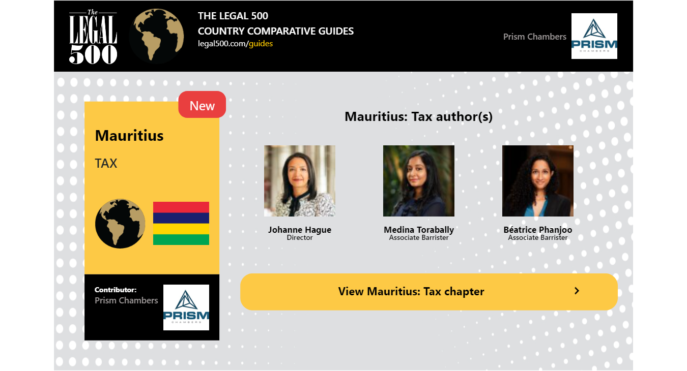 Mauritius: Tax – Country Comparative Guides