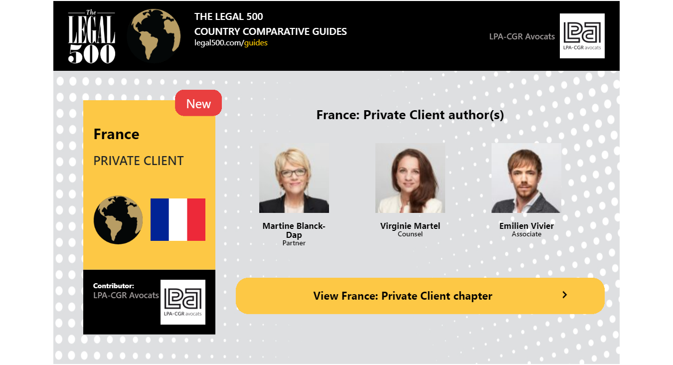 France: Private Client – Country Comparative Guides