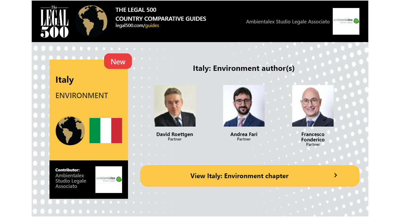 Italy: Environment – Country Comparative Guides
