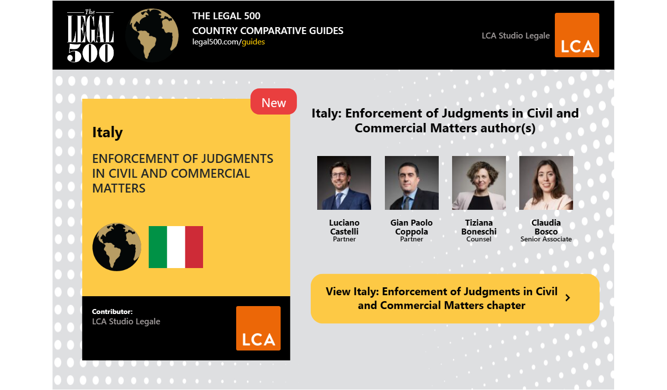Italy: Enforcement of Judgments in Civil and Commercial Matters ...