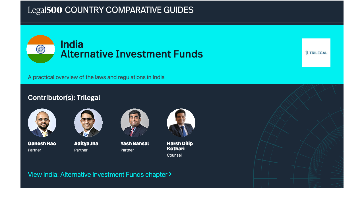 India: Alternative Investment Funds – Country Comparative Guides