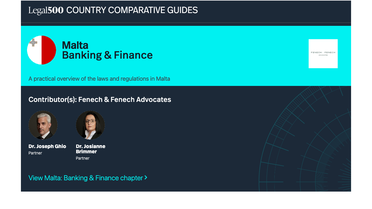Malta: Banking & Finance – Country Comparative Guides