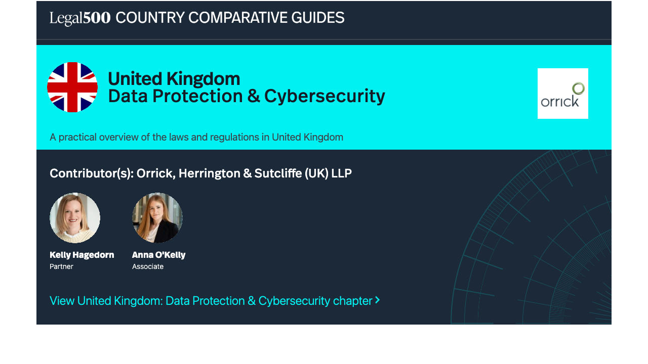 United Kingdom: Data Protection & Cybersecurity – Country Comparative ...
