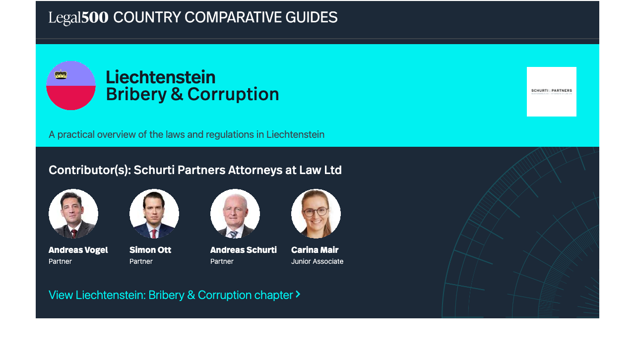 Liechtenstein: Bribery & Corruption – Country Comparative Guides