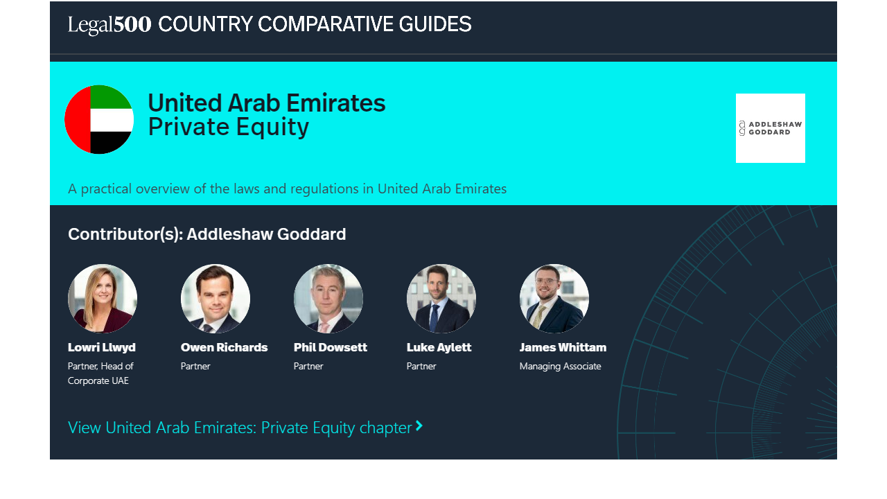 United Arab Emirates: Private Equity – Country Comparative Guides