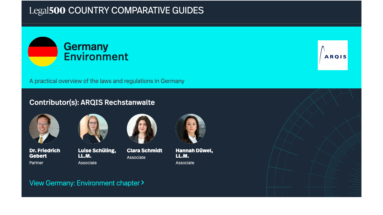 Germany: Environment – Country Comparative Guides