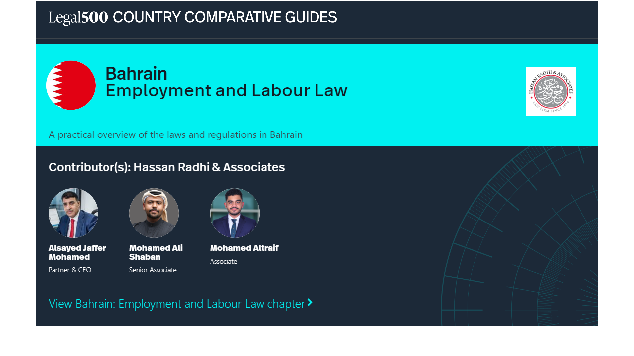 Bahrain: Employment and Labour Law – Country Comparative Guides