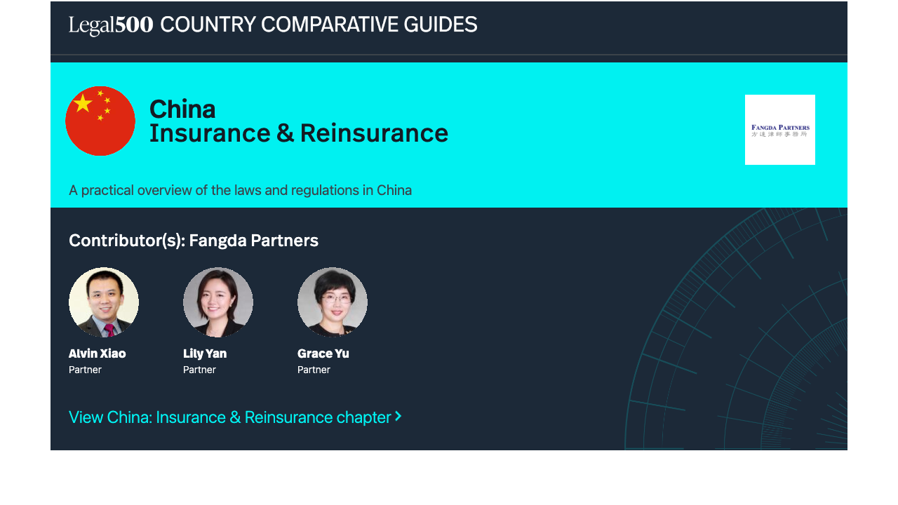 China: Insurance & Reinsurance – Country Comparative Guides
