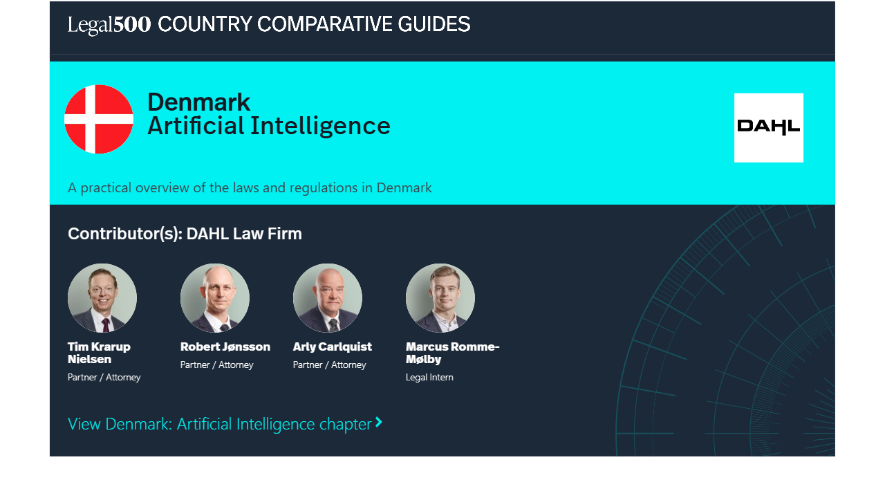 Denmark: Artificial Intelligence – Country Comparative Guides