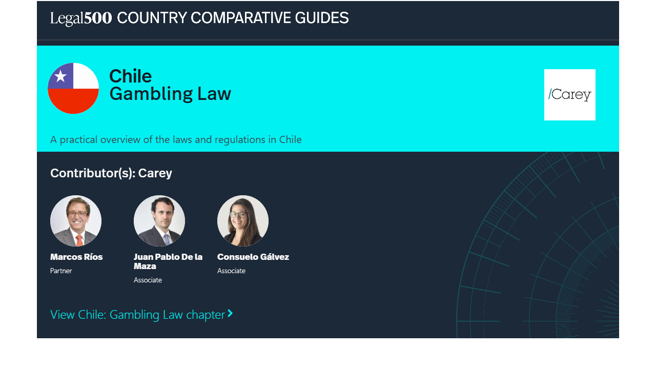 Chile: Gambling Law – Country Comparative Guides