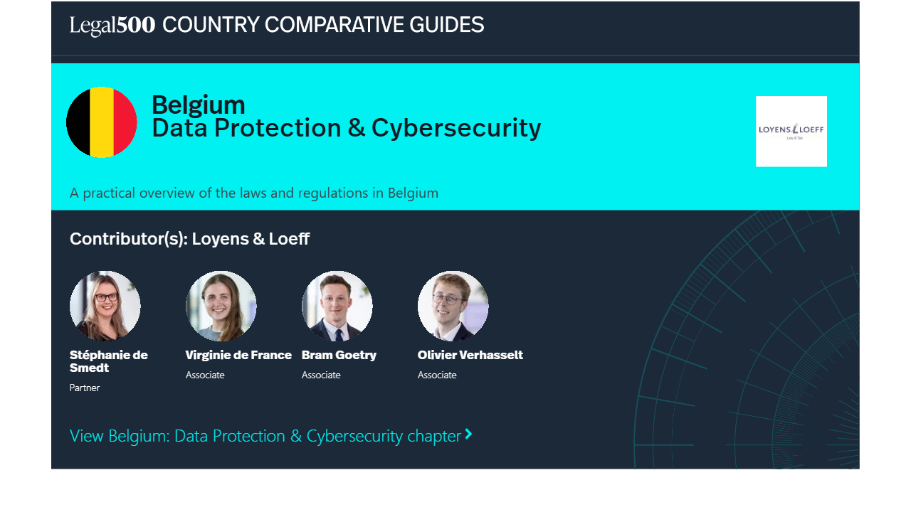 Belgium: Data Protection & Cybersecurity – Country Comparative Guides